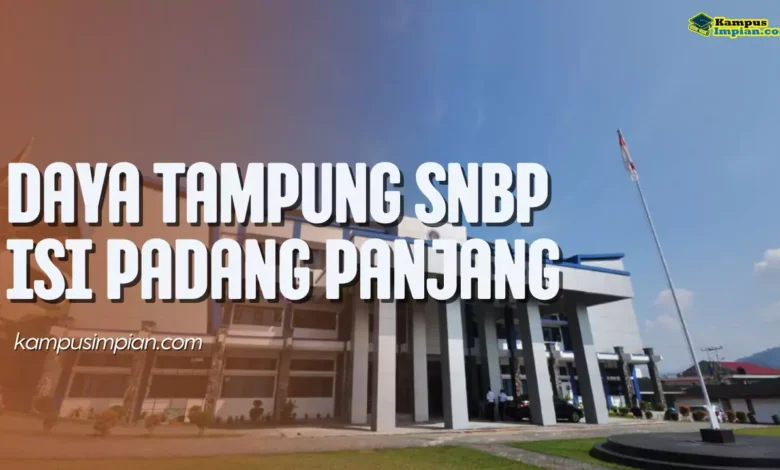 Daya Tampung SNBP ISI Padang Panjang dan Peminatnya 2025/2026