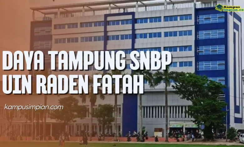 Daya Tampung SNBP UIN Raden Fatah dan Peminatnya 2025 - 2026